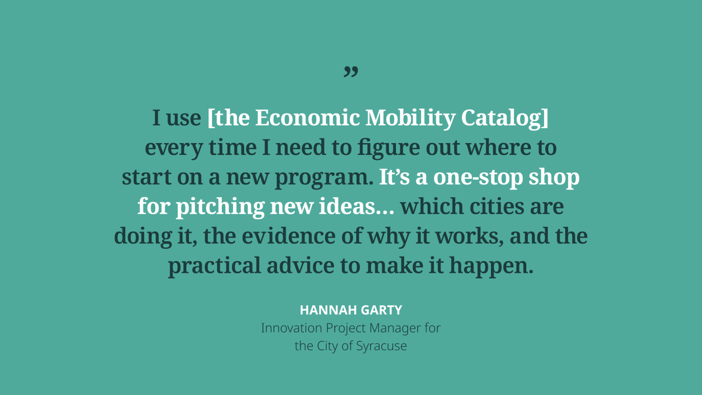 Empowering Local Governments to Accelerate Economic Mobility